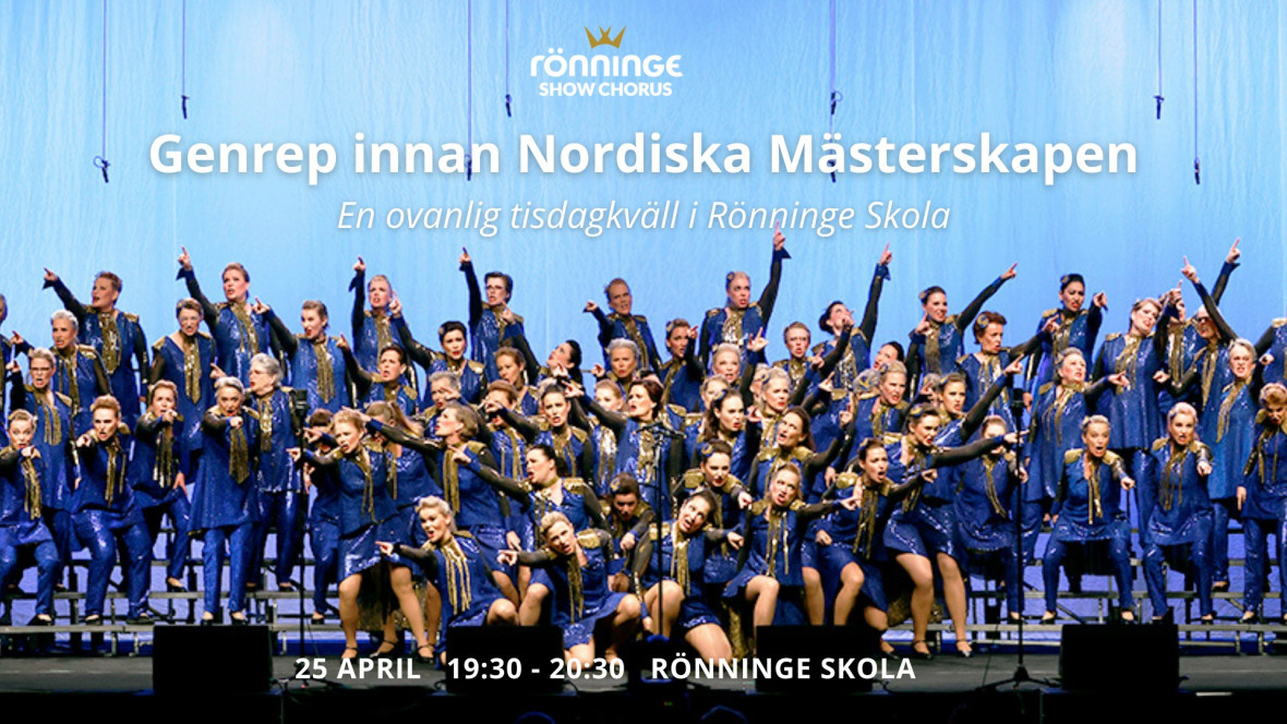 Genrep Inför Nordiska Mästerskapen 25 April - En Ovanlig Tisdagkväll I Rönninge Skola - Apr 25 ...
